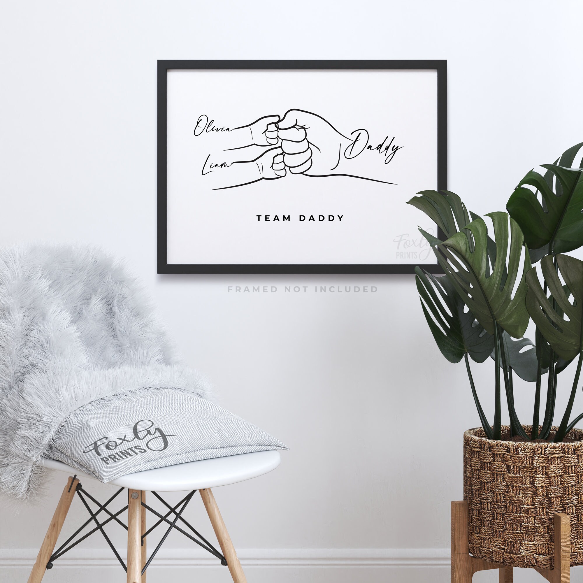 Fist Bump First Fathers Day Gift. an Unframed Poster Print of | Etsy