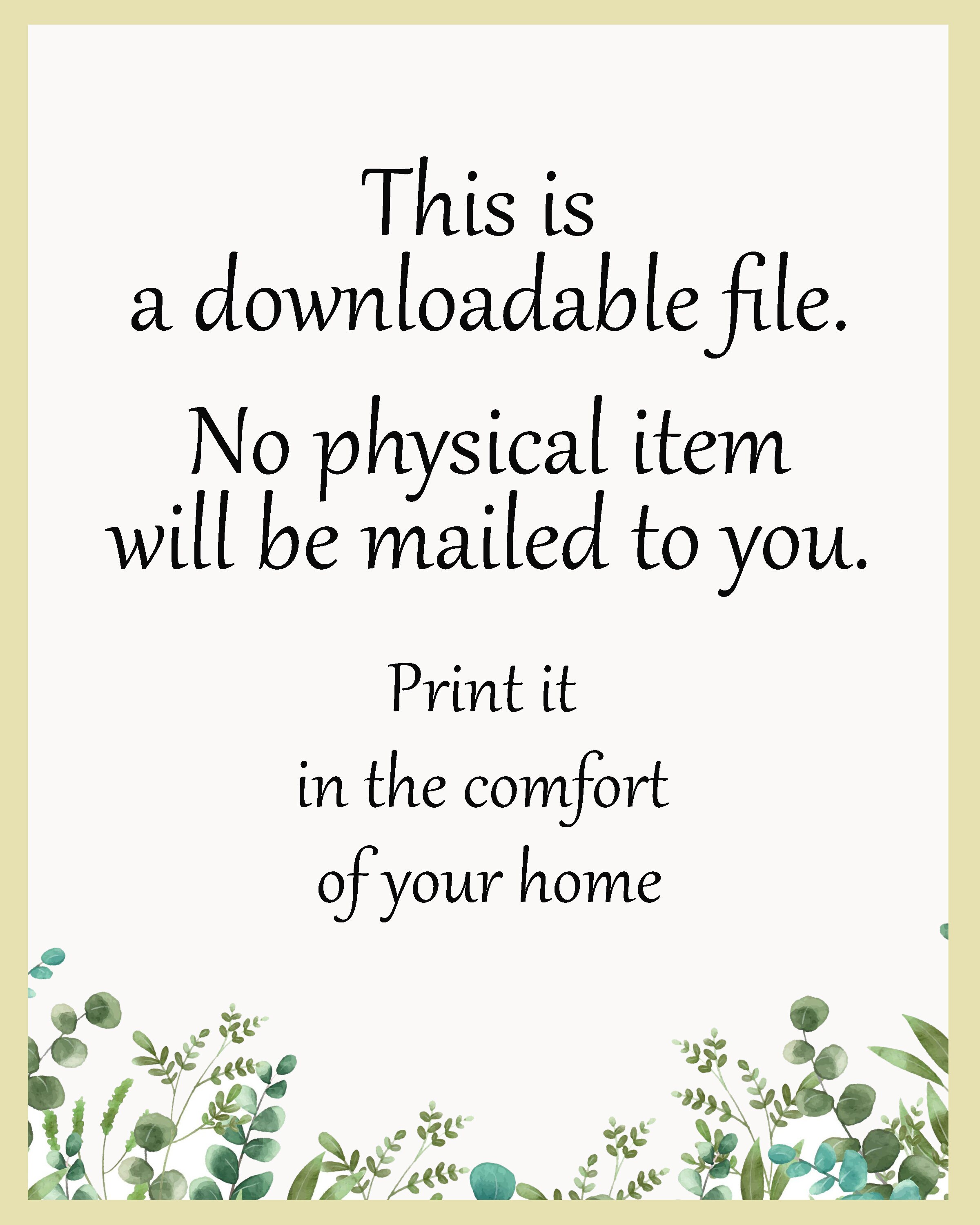 Spring Daffodil Letter Size Printable File Floral | Etsy