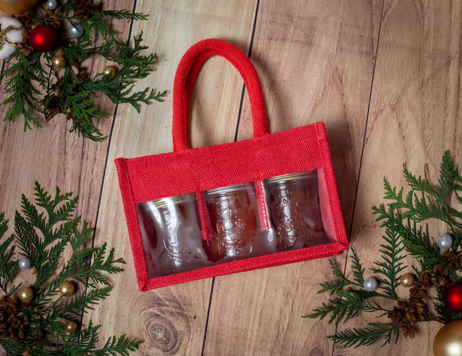 Jam Jar Gift Bag | Candle Gift Bags | Christmas Jam Bags | Christmas ...