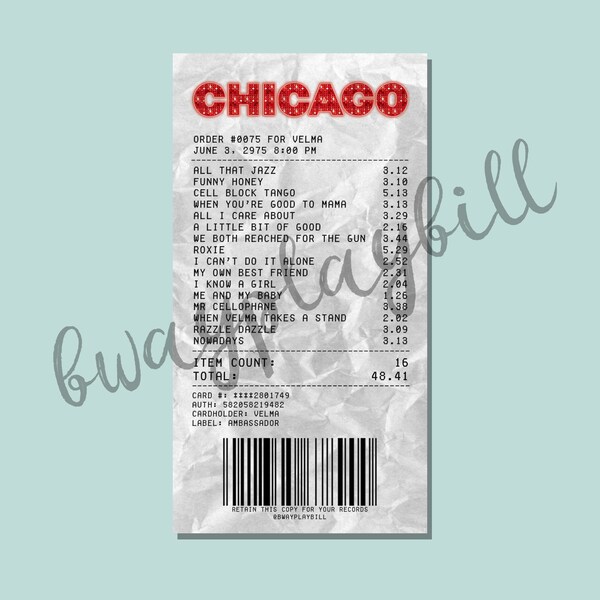 Chicago the Musical Stickers - Etsy