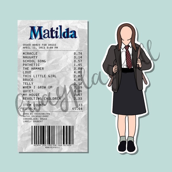 Matilda the Musical - Etsy