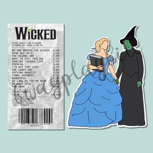 Set of 2 Wicked Broadway Musical Theatre Stickers - Etsy