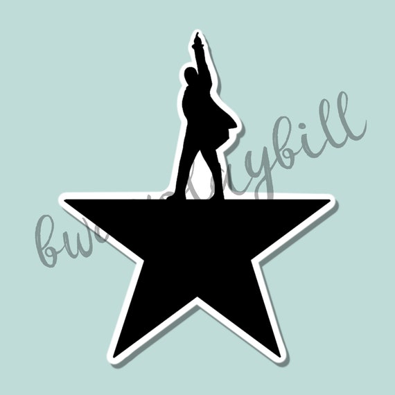 Hamilton Star Logo Broadway Musical Theatre Sticker | Etsy
