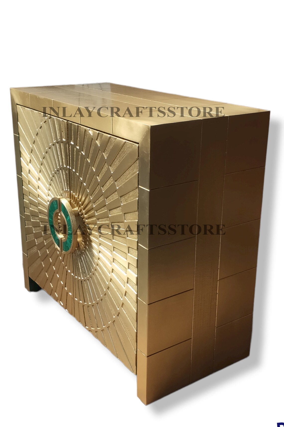 Brass Inlay Embossed Cabinet With Malachite Brass Inlay - Etsy