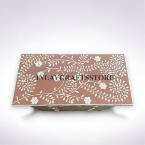 Bone Inlay Wooden Modern Floral Pattern Chest of Drawers Table Baby ...