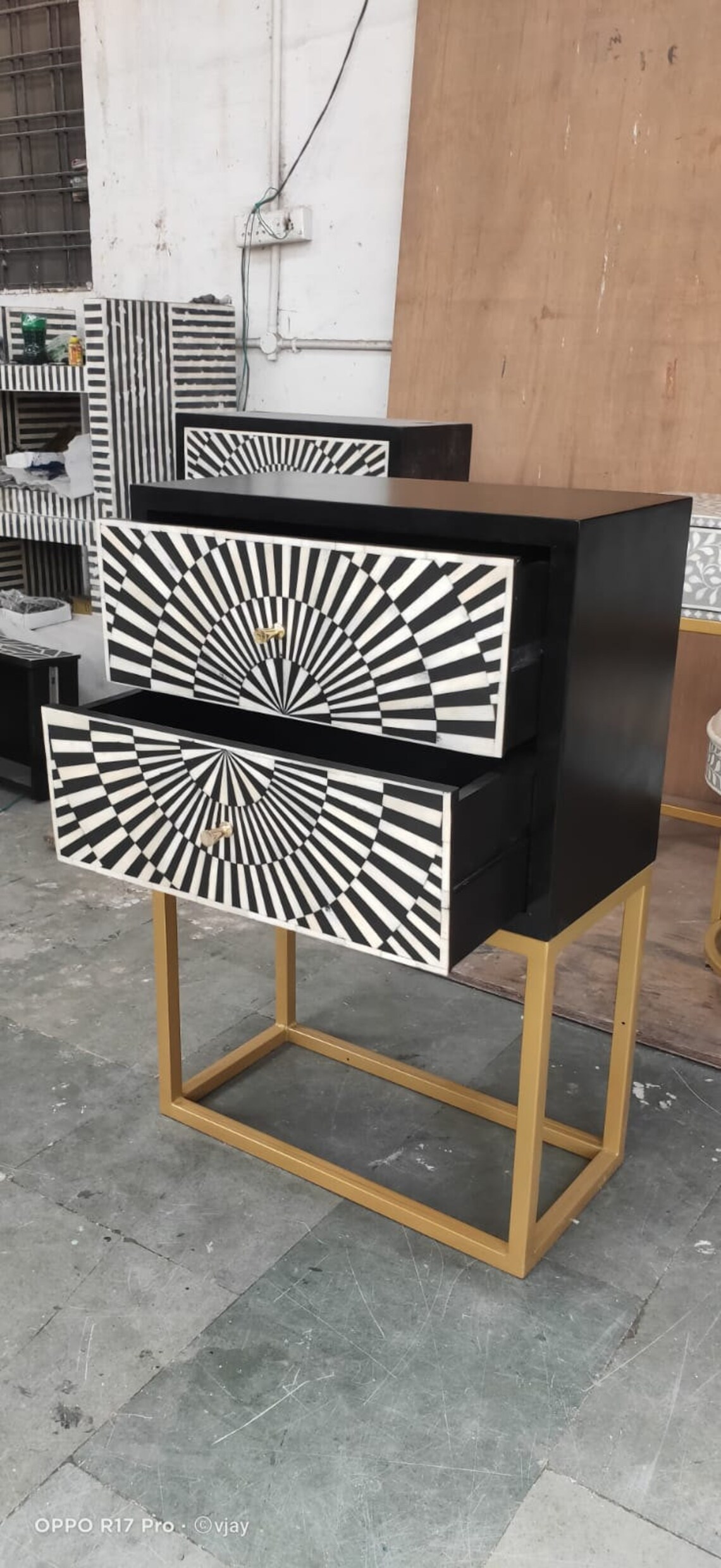 Bone Inlay Artifact 2 Door Cabinet Black Bone Inlay Artifact - Etsy