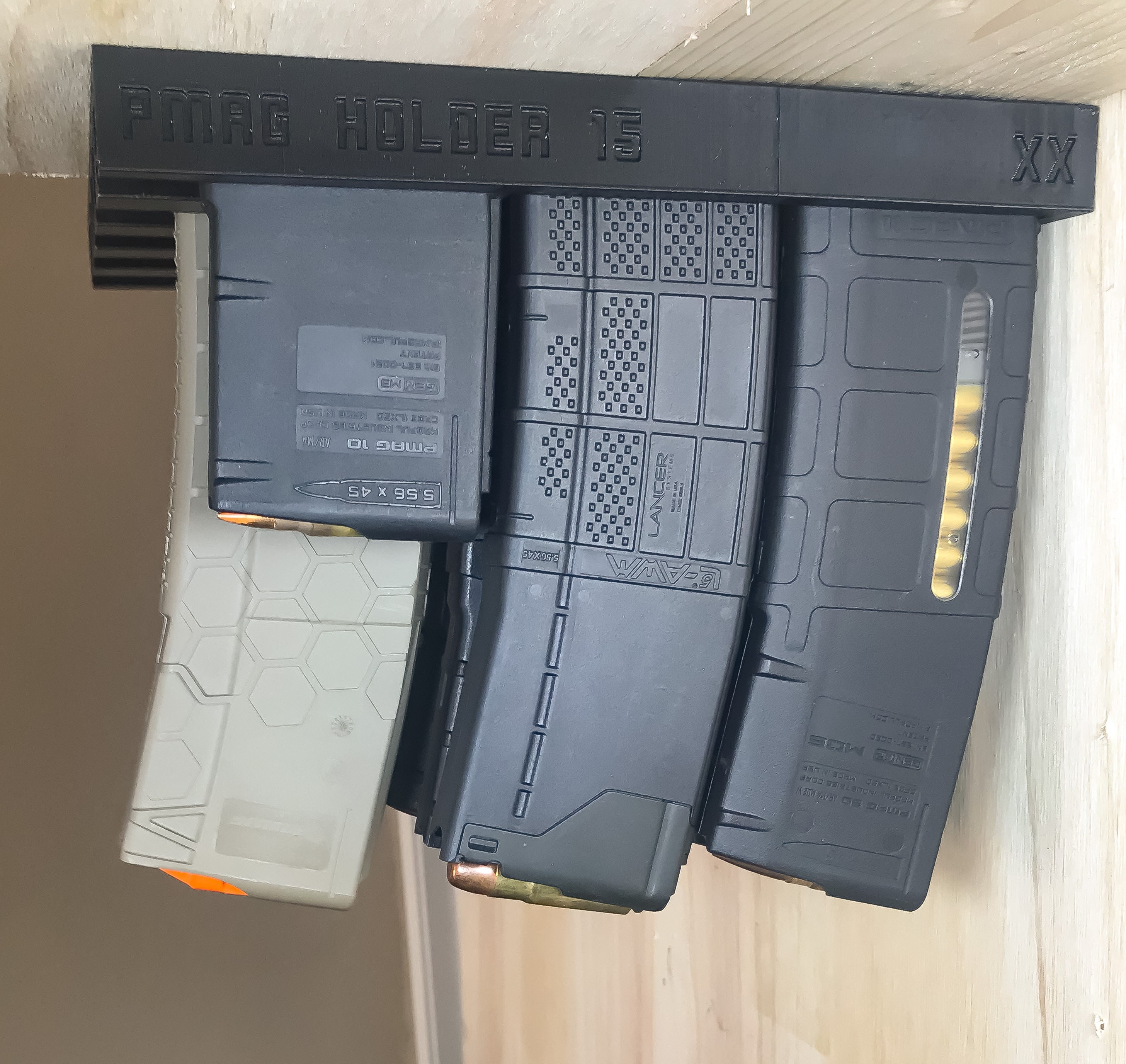 15x AR Pmag Rack Holder AR Mag Rack Holds up to 15 Mags - Etsy