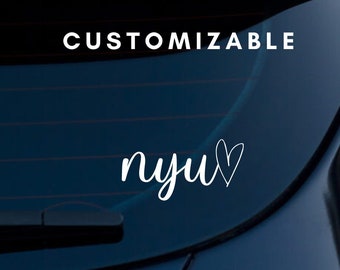 Customizable Sorority Car Sticker - Etsy