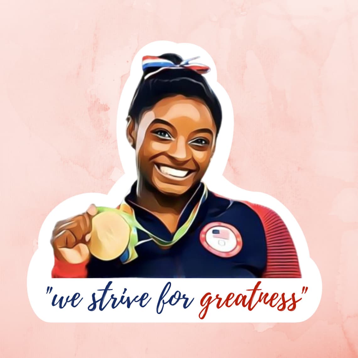 Simone Biles Stickers | USA Gymnastics Stickers | Olympics | Team USA ...