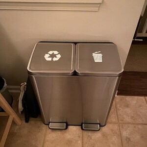 Trash Recycle AND Compost Stickers Decals Label Vinyl - Etsy