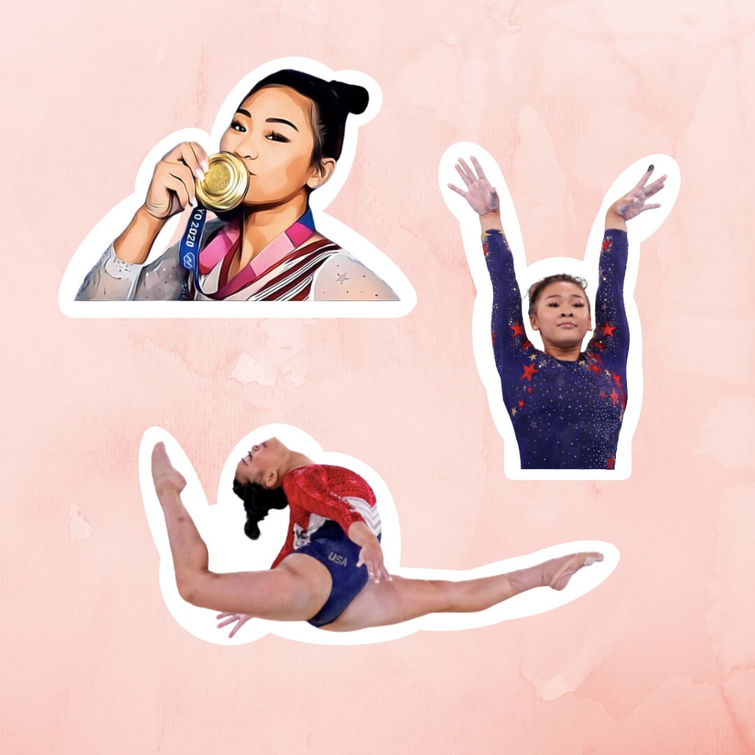 Suni Lee Stickers | Gymnastics | Laptop Stickers | Team USA | Sunisa ...