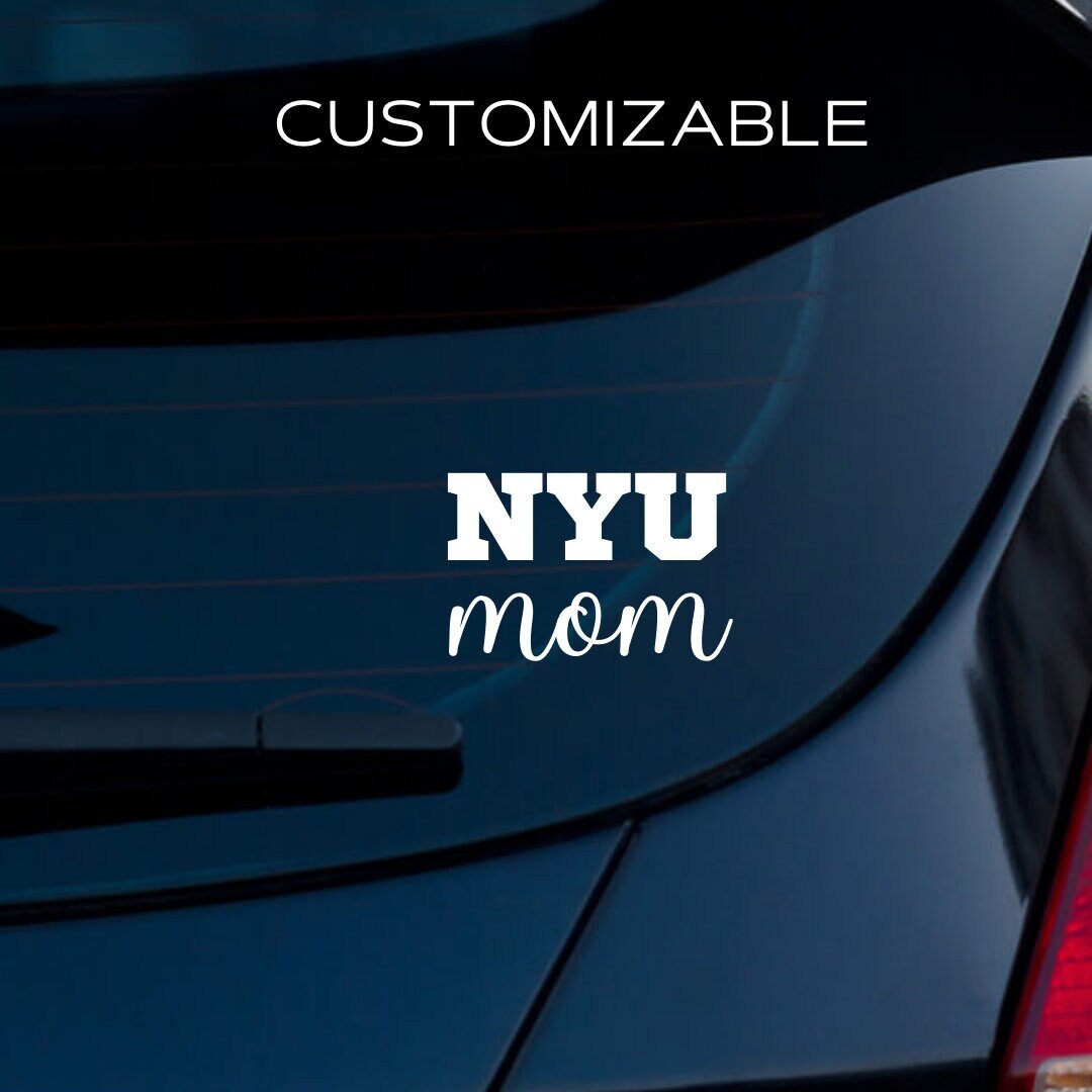Customizable College/university Mom Car Decal | Sticker | Gift for Mom ...