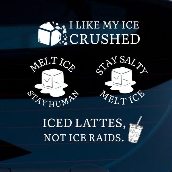 Melt Ice Vinyl Decal - Etsy