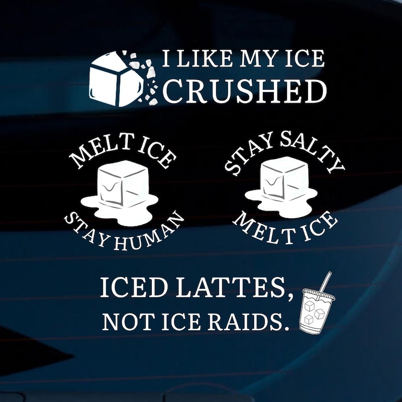 Melt Ice Vinyl Decal - Etsy