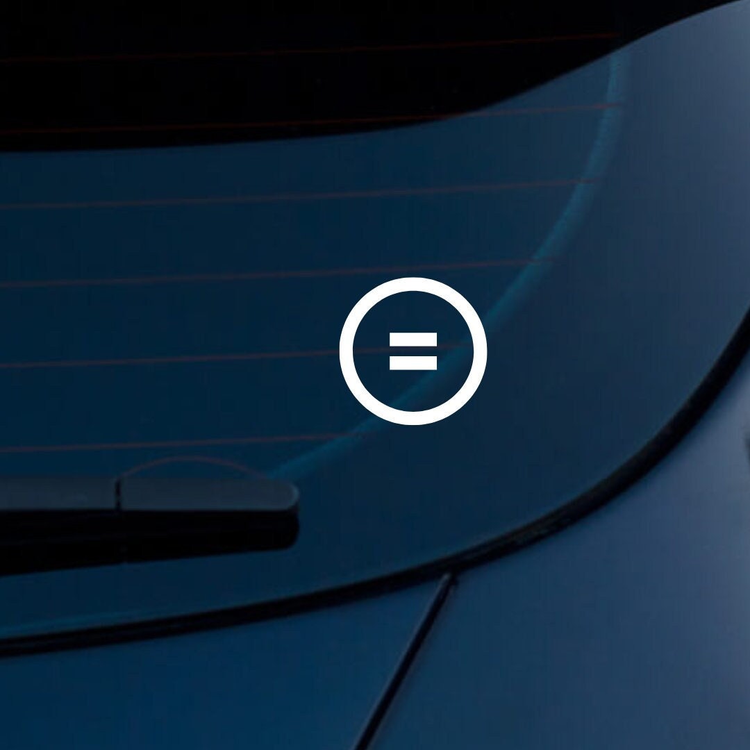 Equality Car Decal | Sticker | = | Bumper Sticker | LGBTQ+ | Women's ...