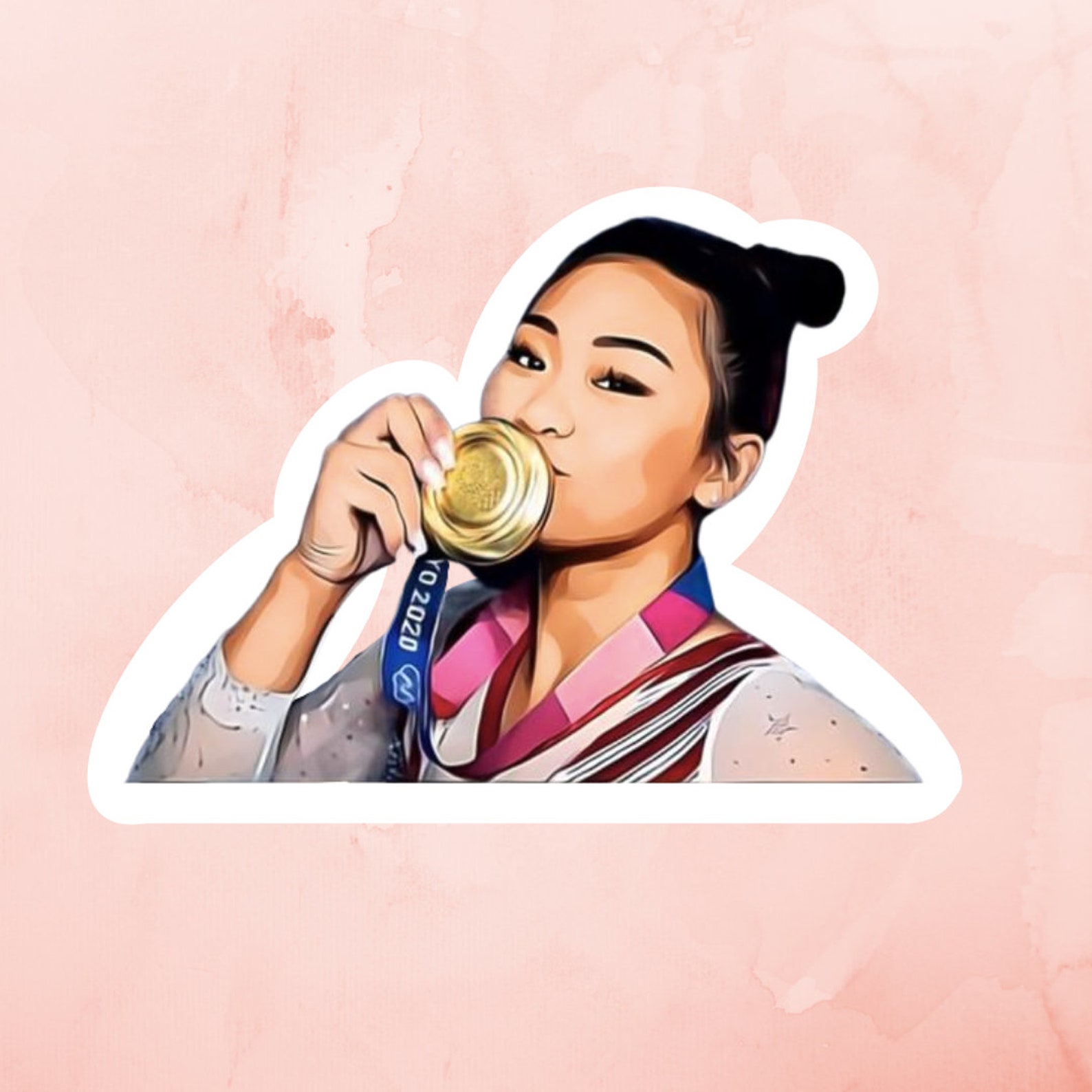 Suni Lee Stickers Gymnastics Laptop Stickers Team USA | Etsy