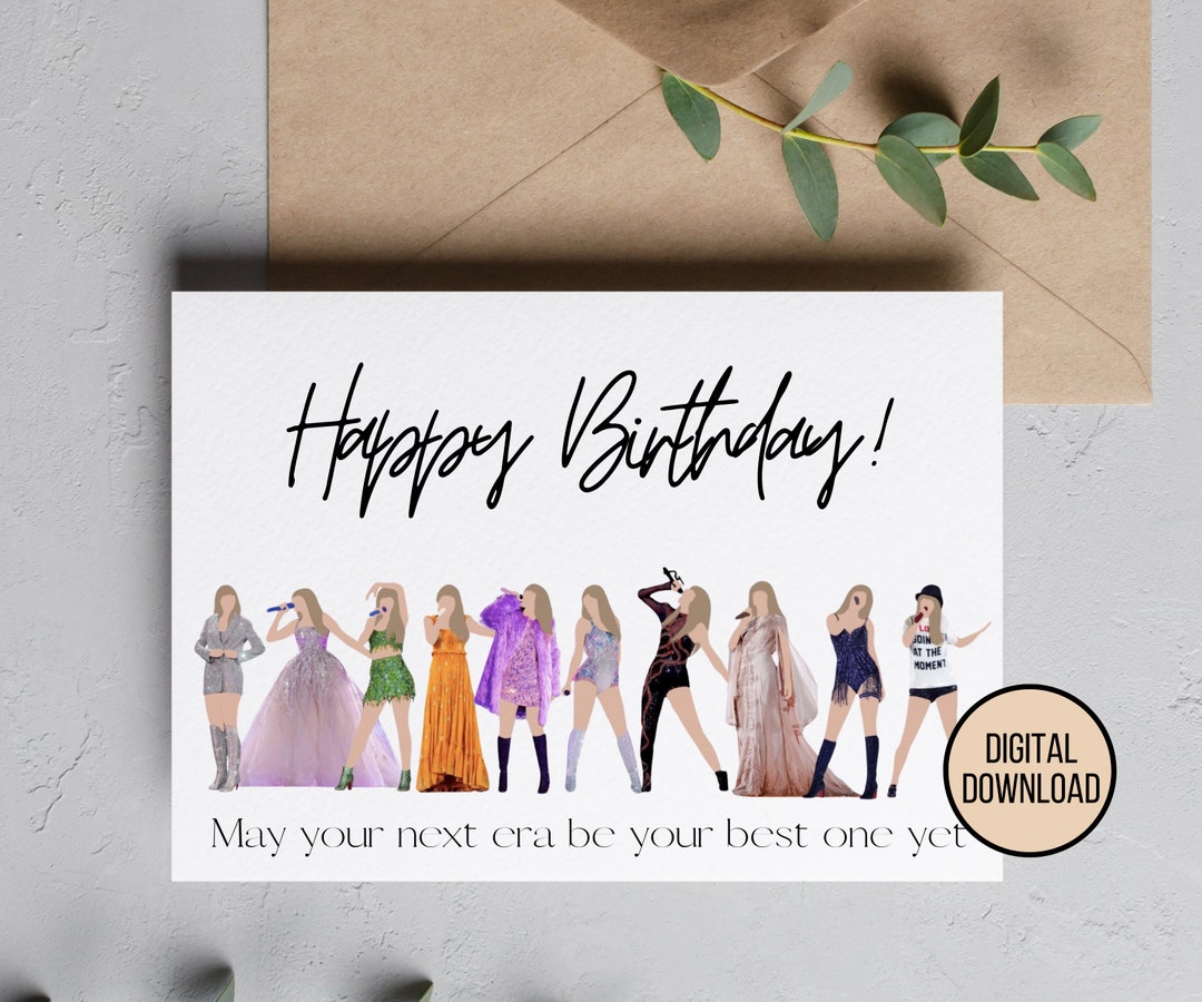 Printable Birthday Card Birthday Girl Happy Birthday - Etsy