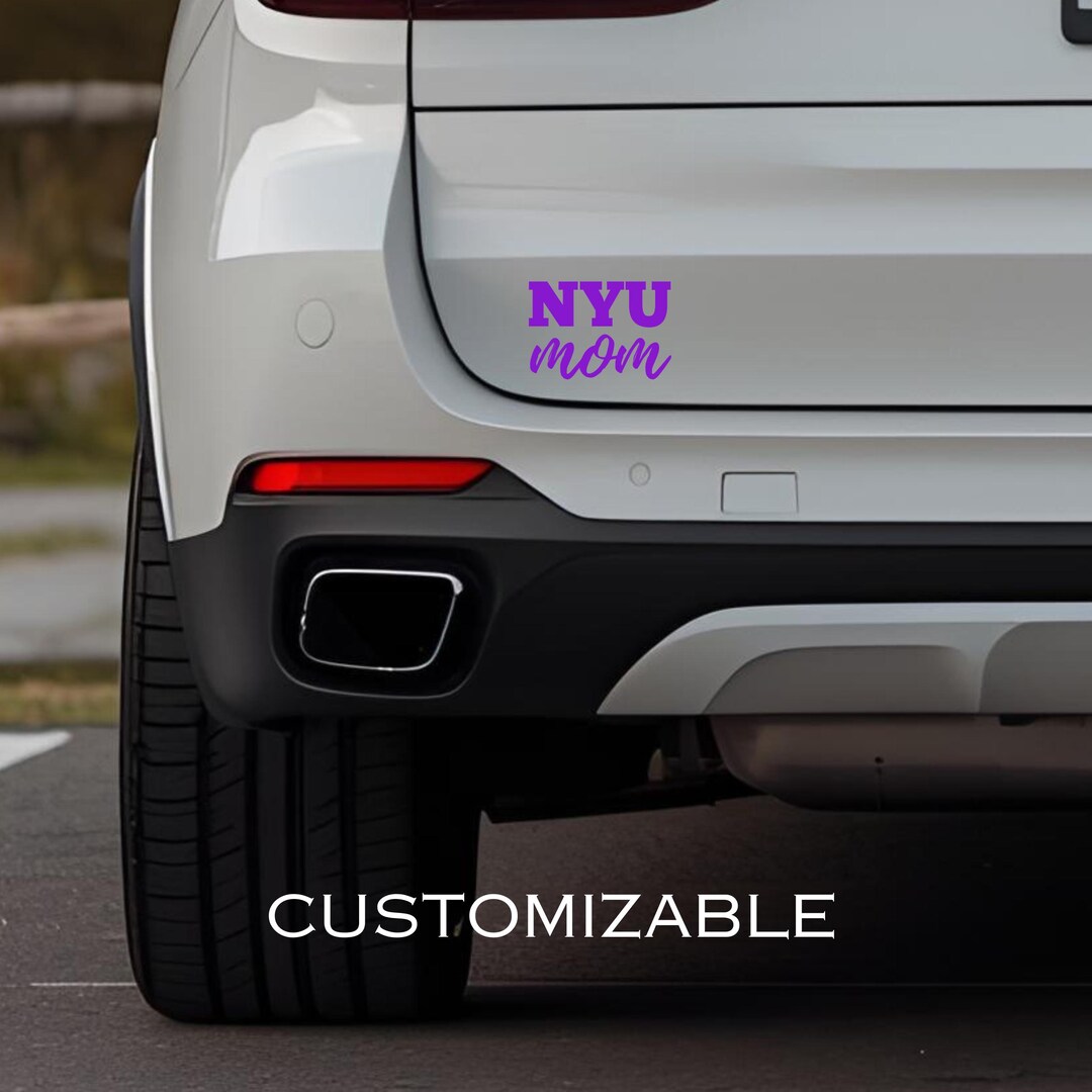 Customizable College/university Abbreviation Mom Car Decal | Sticker ...