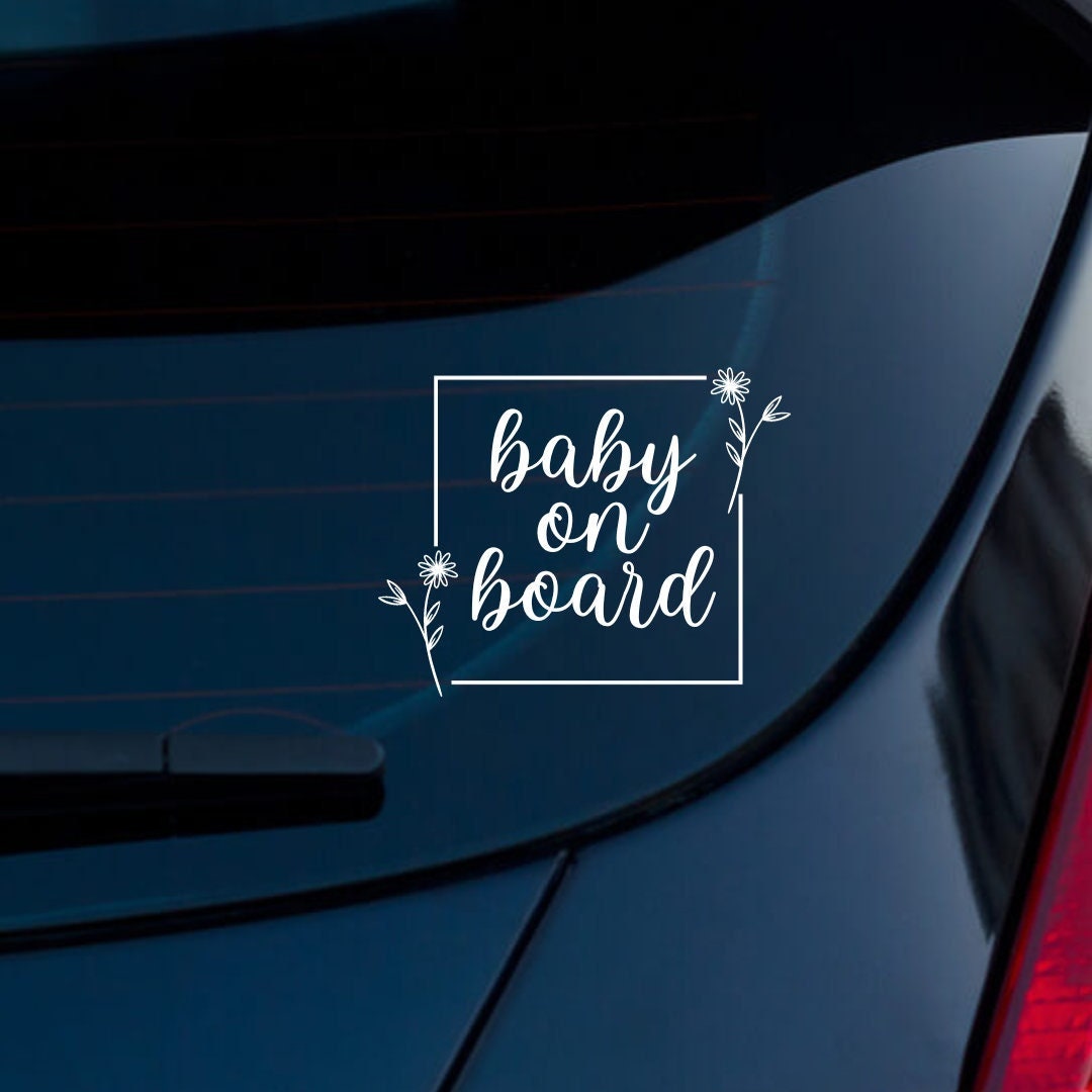 Baby on Board Car Decal | Car Sticker | New Mom | Gift - Etsy