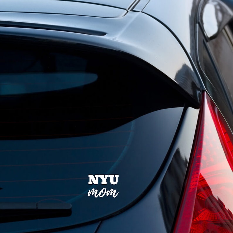 Customizable College/university Abbreviation Mom Car Decal | Sticker ...