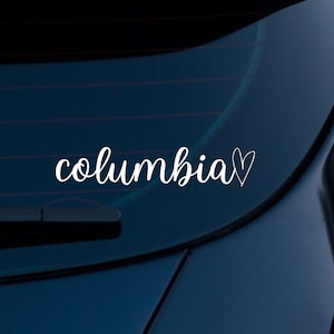 Customizable University Car Decal | Personalize | Bumper Sticker ...