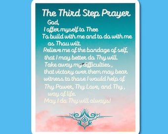 3rd Step Prayer Aa - Etsy