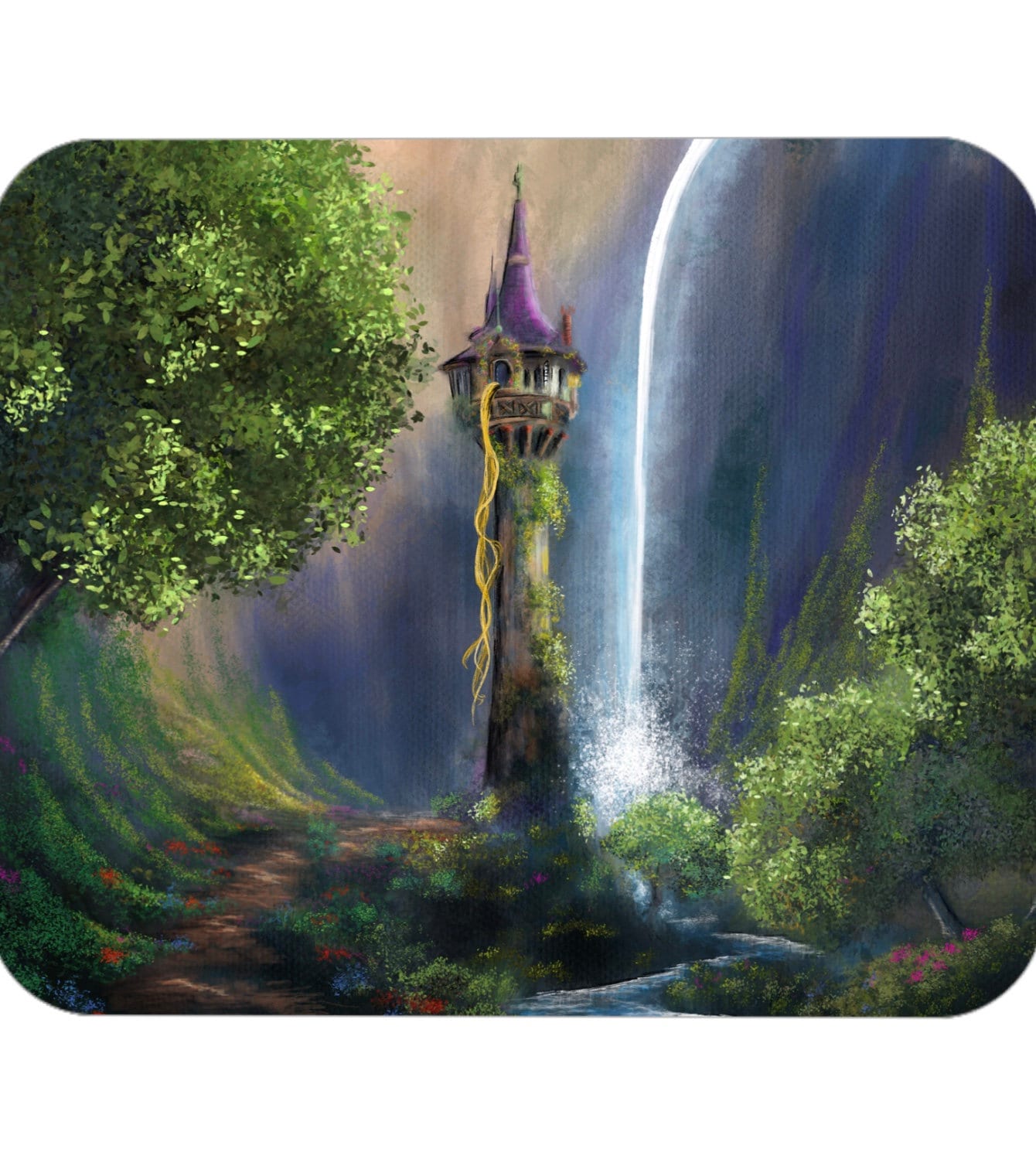 Arte descargable digital Torre de Rapunzel Archivo JPEG | Etsy