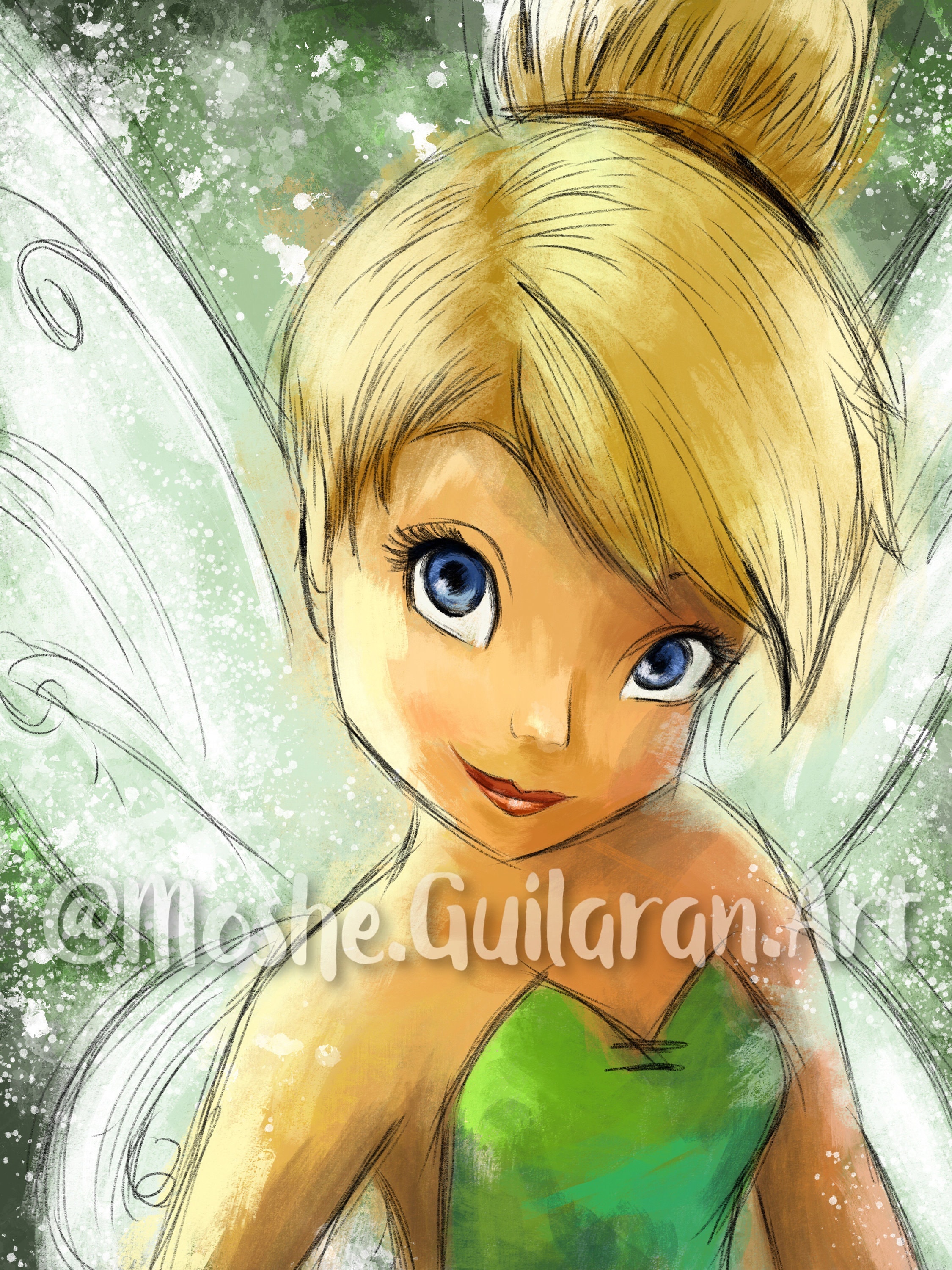 Digital Downloadable Artwork Sketched Tink JPEG File - Etsy