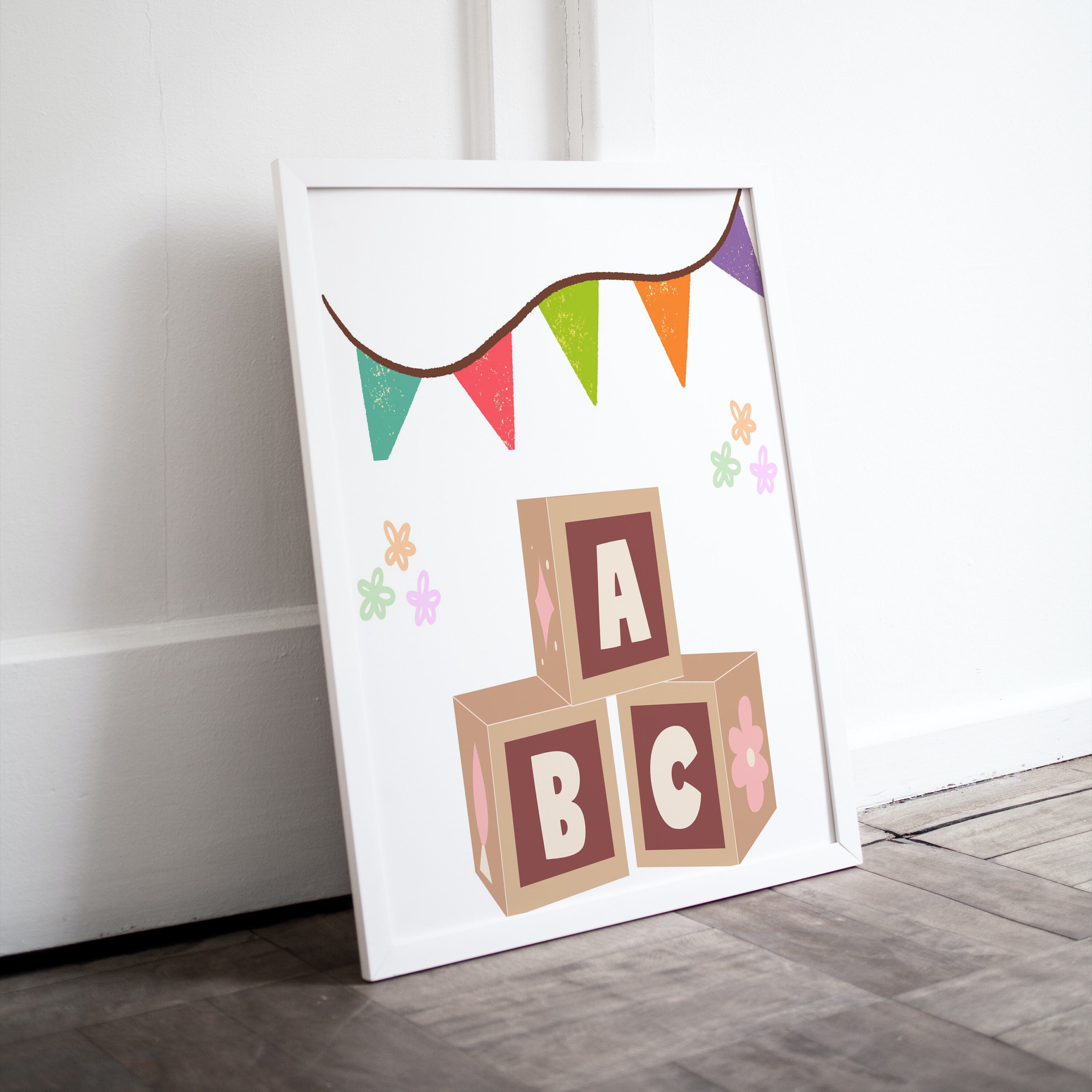 ABC Building Block Digital Image - Etsy