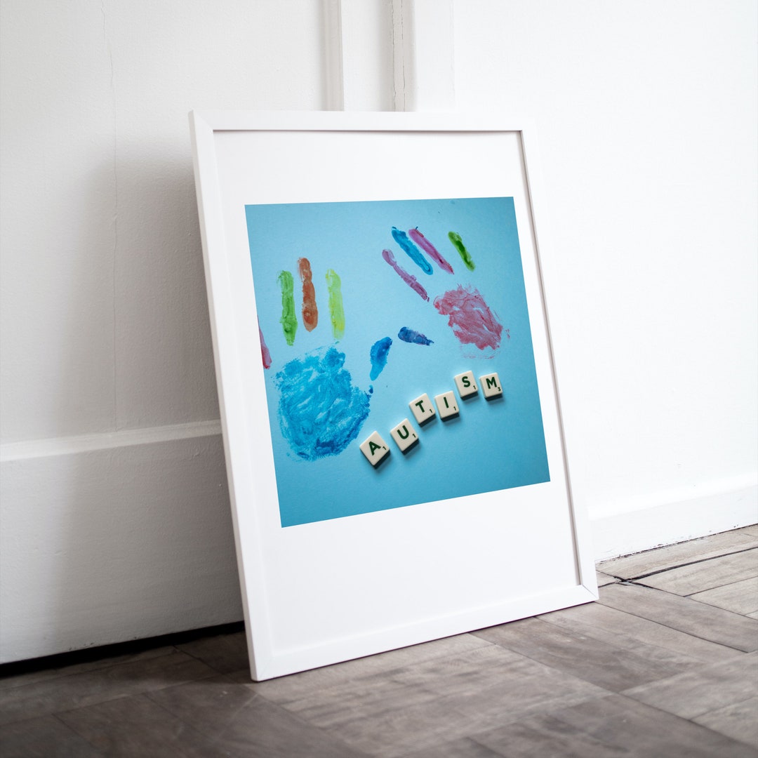 Autism Handprint Art, Digital Image (PNG, PDF) - Etsy Australia
