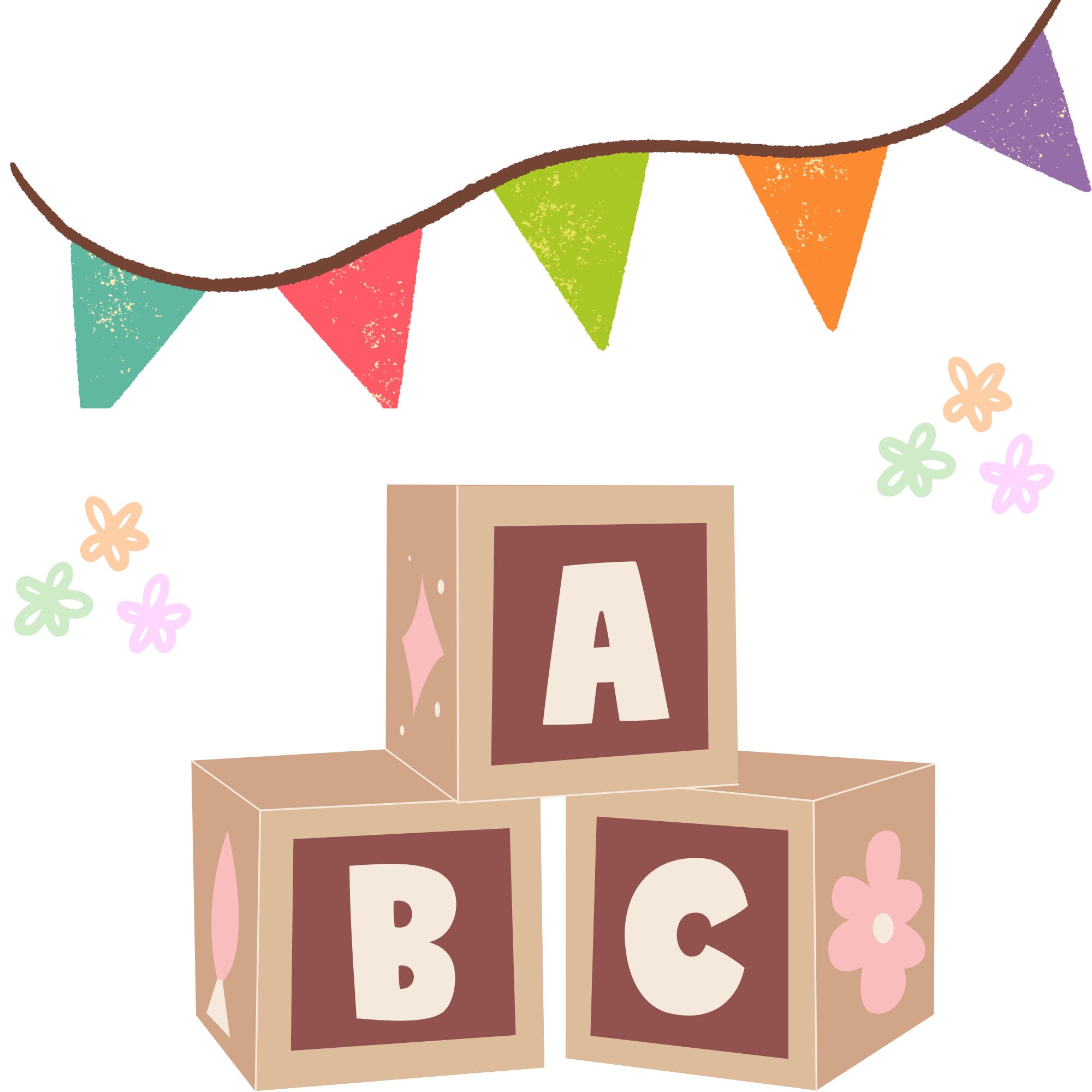 ABC Building Block Digital Image - Etsy