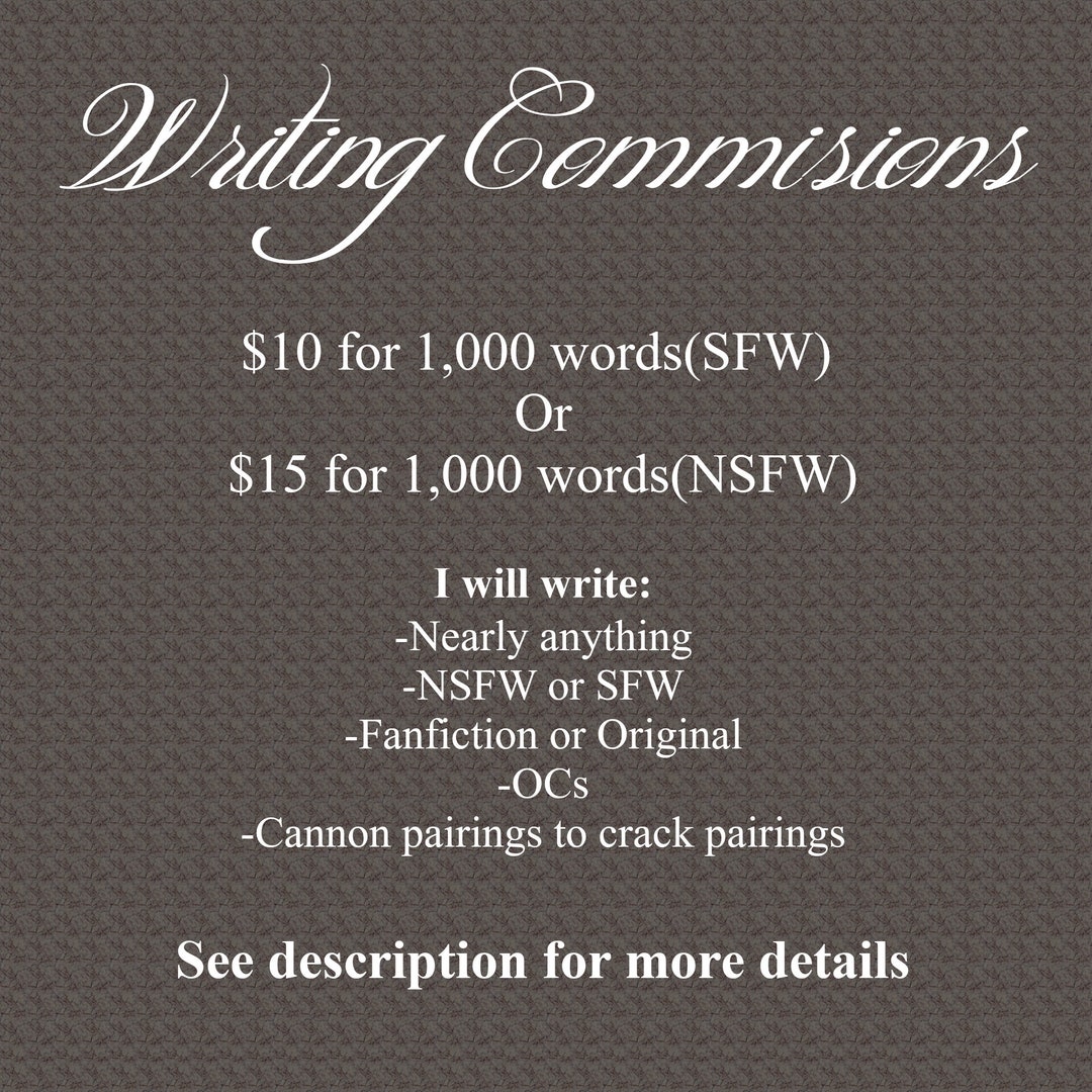 Writing Commission - Etsy