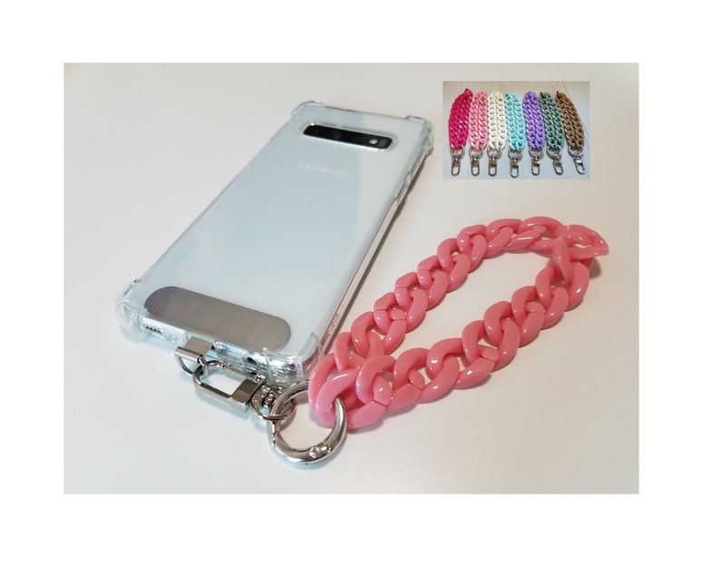 Keyring Bracelet Phone Case Strape Cellphone Chain Candy Color Keychain ...