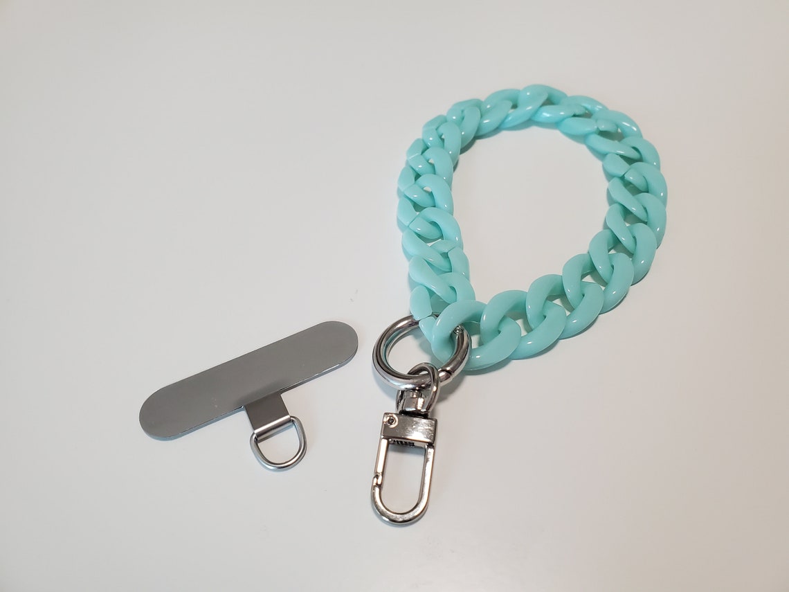 Keyring Bracelet Phone Case Strape Cellphone Chain Candy Color Keychain ...