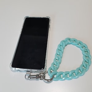 Keyring Bracelet Phone Case Strape Cellphone Chain Candy Color Keychain ...