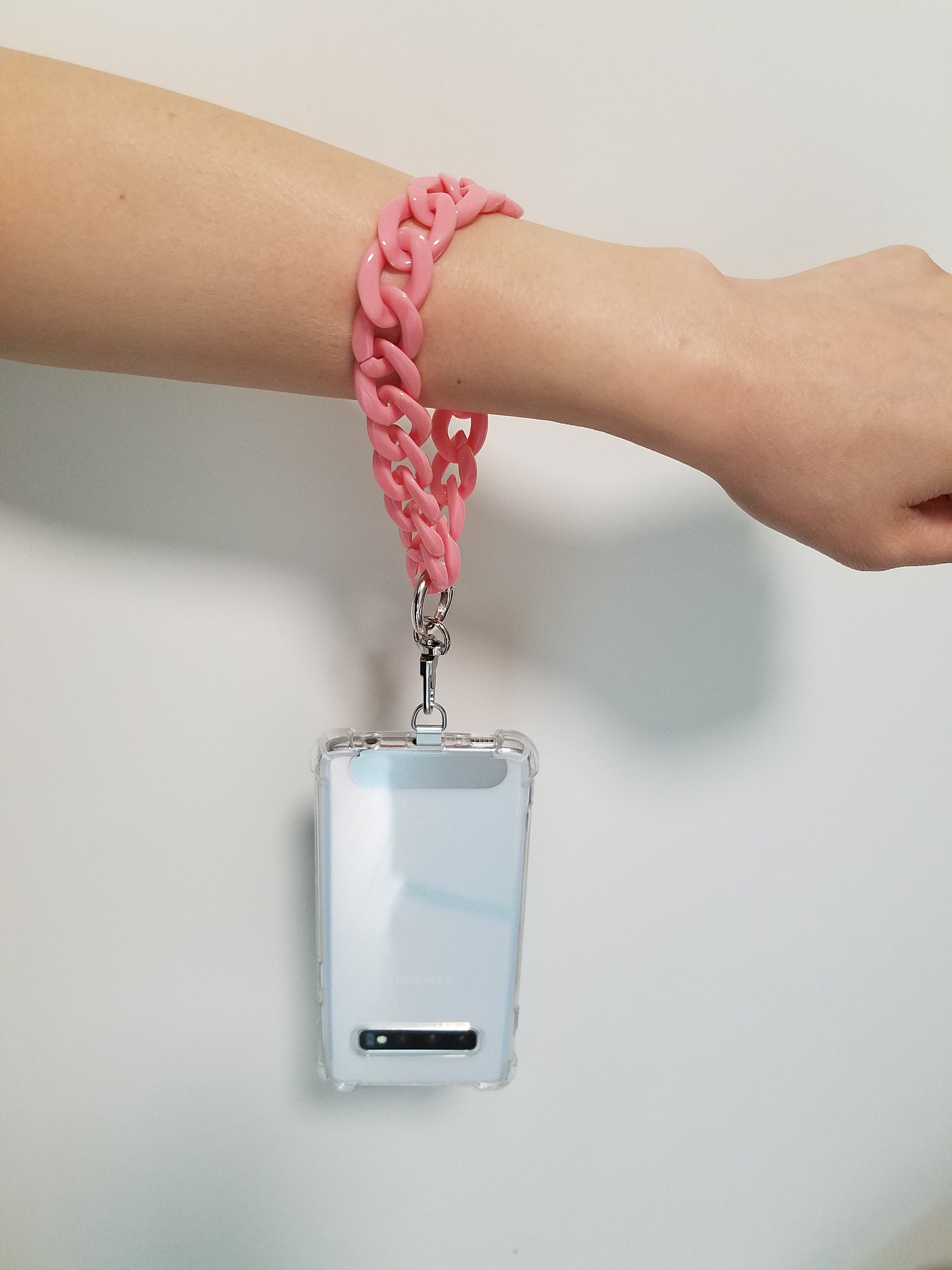 Keyring Bracelet Phone Case Strape Cellphone Chain Candy Color Keychain ...