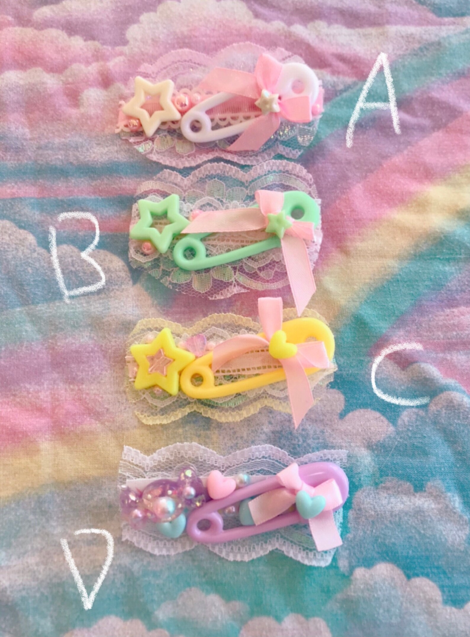 Lacey Kawaii Clips - Etsy
