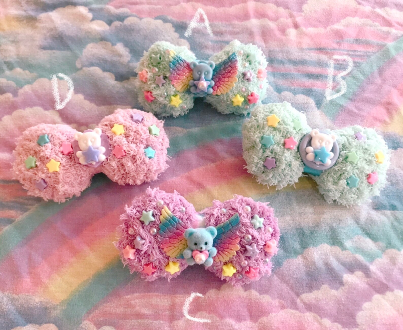 Various Pastel Rainbow Bows - Etsy