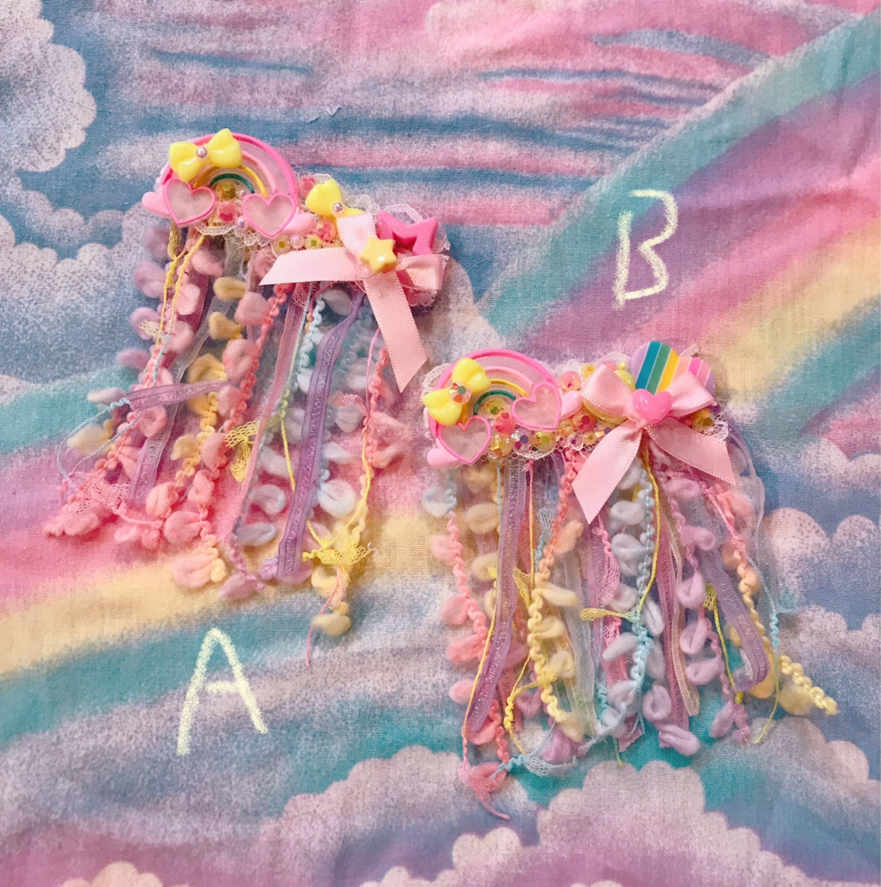 Pastel Rainbow Hairclips - Etsy