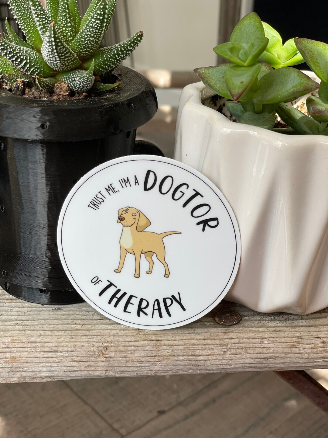 Dogtor of Therapy Sticker - Etsy