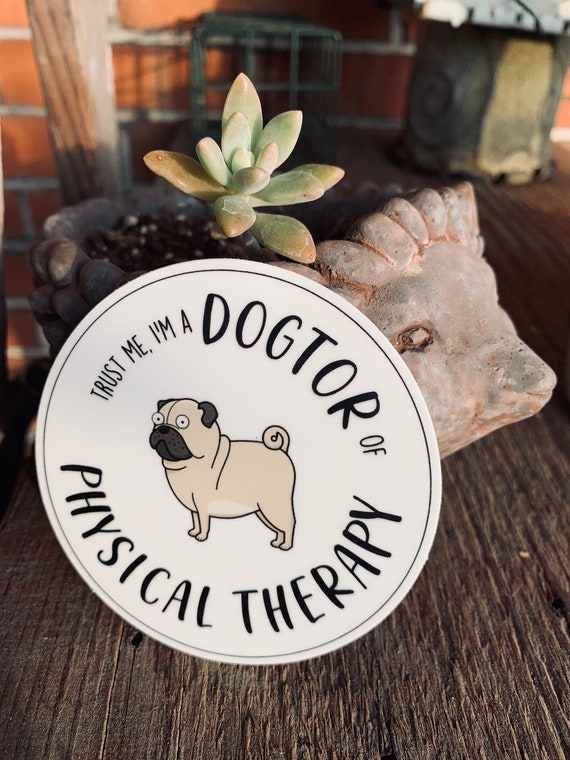 Dogtor of Physical Therapy Sticker | Etsy