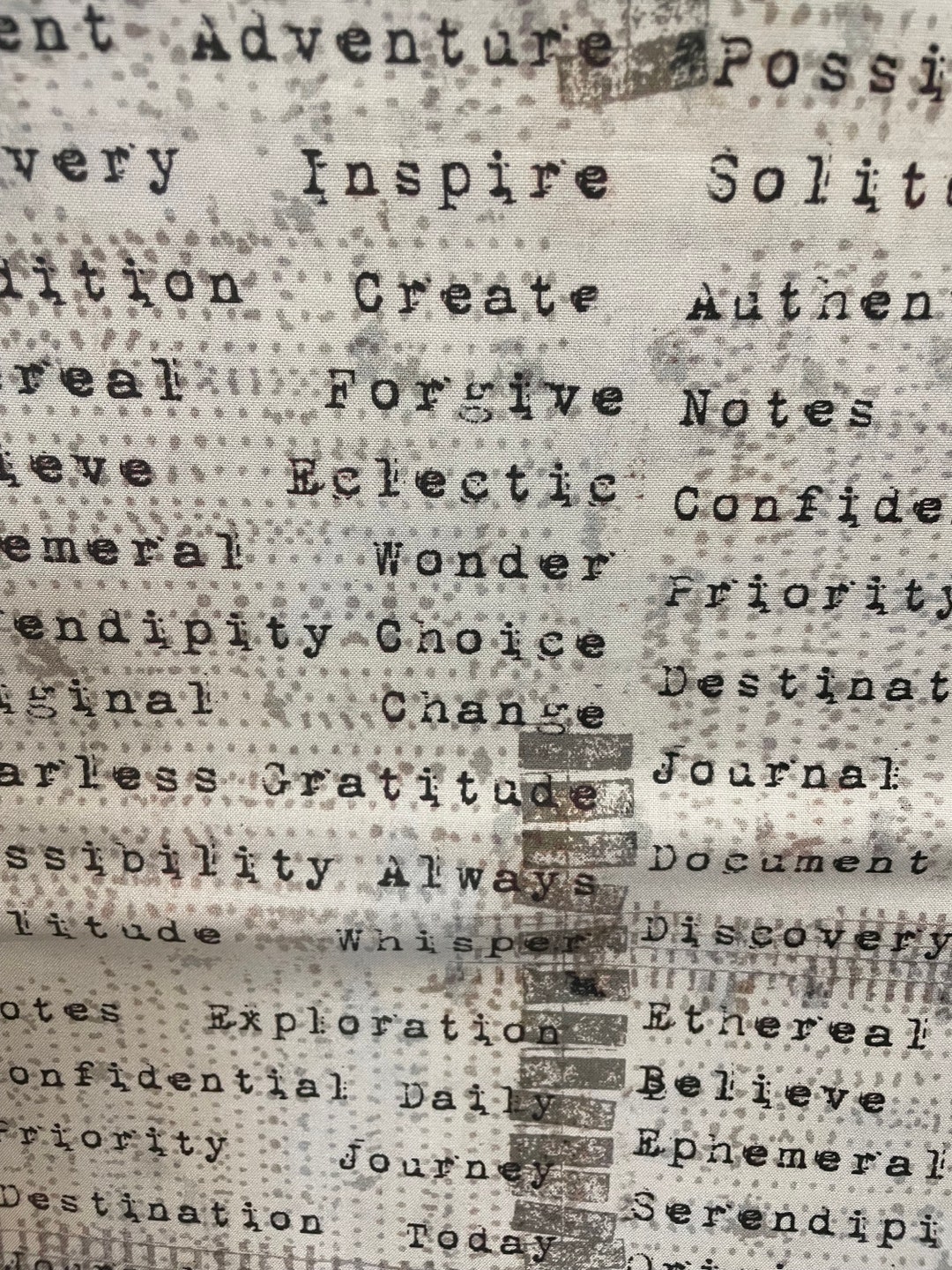 Free Spirit, Storyboard Cotton Fabric, Text Message. Color: Paper. 100% ...