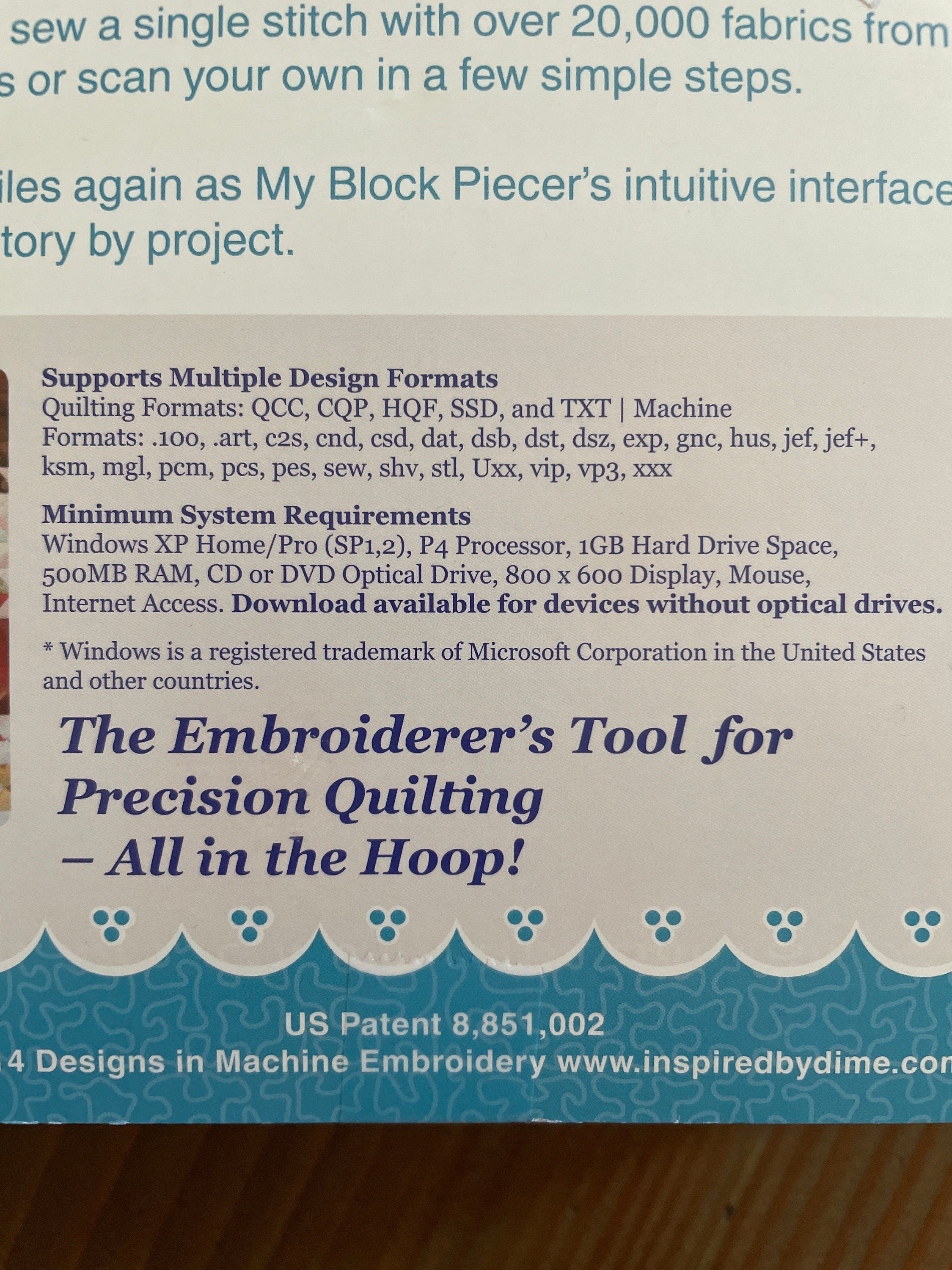 DIME My Block Piecer Software - Etsy