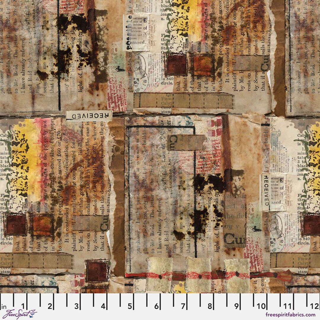 Free Spirit Fabric Storyboard PWSE003 Received Parchment Fabric Yardage ...