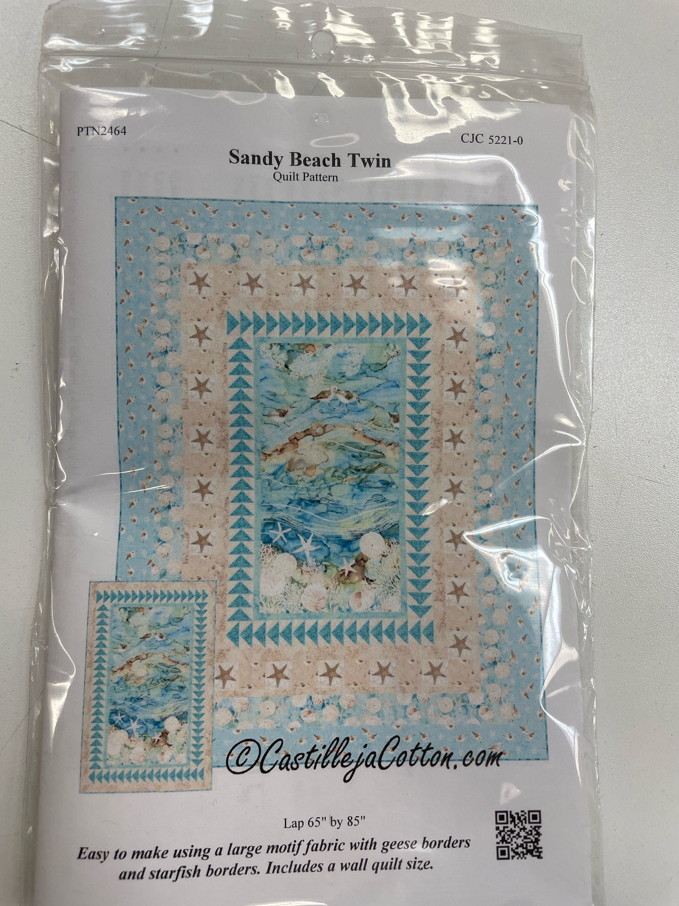 Castille Ja Cotton Sandy Beach Twin Quilt Pattern - Etsy