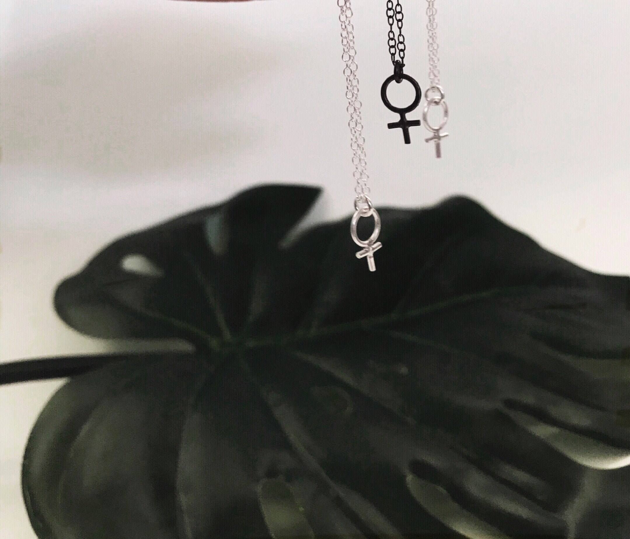 Venus Necklace, Female Symbol Necklace, Venus Symbol Pendant, Female ...