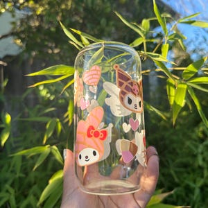 Hello Kitty Conchas Glass Cupsmy Melody Conchaskuromi Conchagifts for ...
