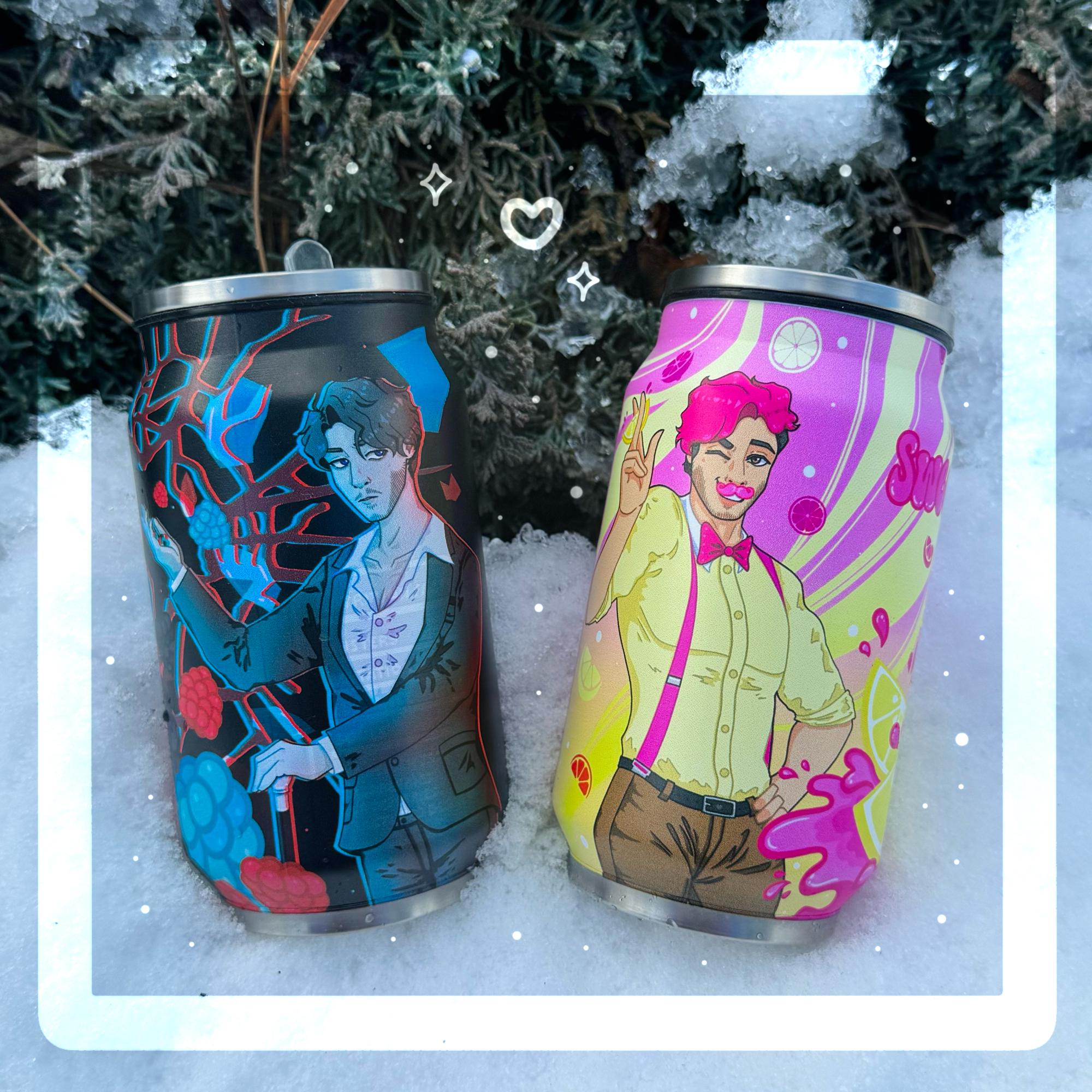 Darkstache Soda Can Tumblers - Etsy
