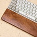African Padauk Wood Ergonomics Keyboard Wrist Rest Artisan Engrave ...