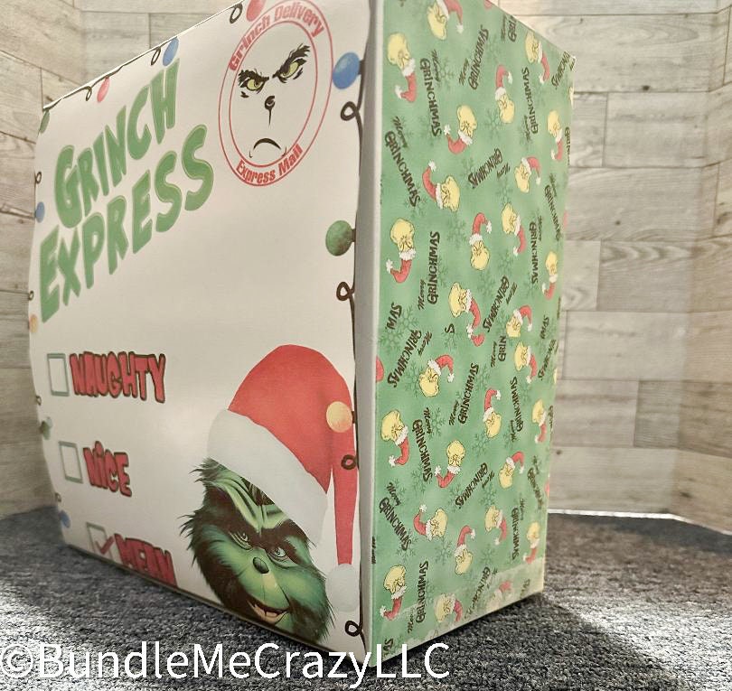 Grinch Express Box Template for Gift Boxes 10.5 X 10.5 X 5.5 - Etsy